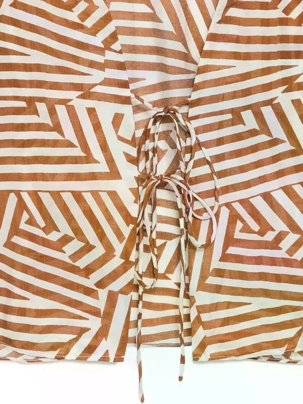 BAMBAH Geo Ruffle Top