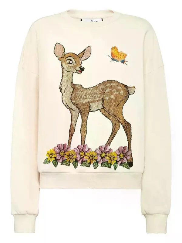 Philipp Plein Washed Fairy Crewneck Sweatshirt - Neutrals