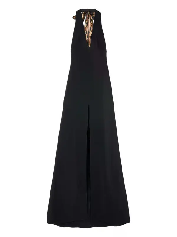 Emilio Pucci V-neck Slit Maxi Dress