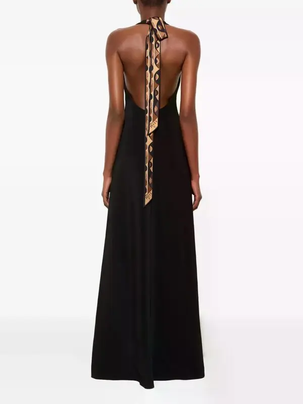 Emilio Pucci V-neck Slit Maxi Dress