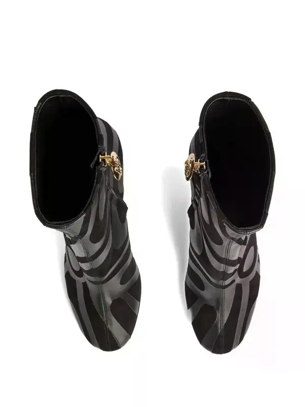 Emilio Pucci Marmo Print High Heeled Boots