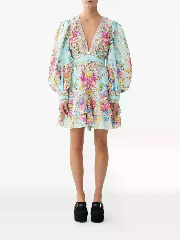 Camilla Bazaar Blooms Frilled Mini Dress