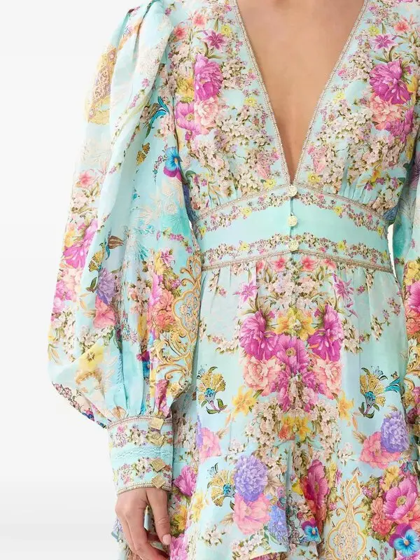 Camilla Bazaar Blooms Frilled Mini Dress