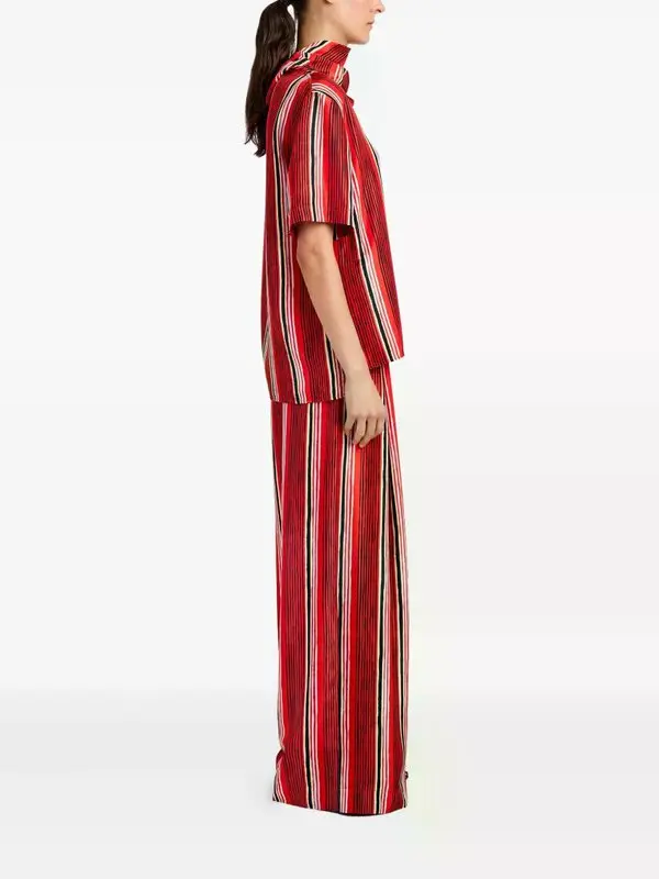 Proenza Schouler Amira Striped Blouse - Red