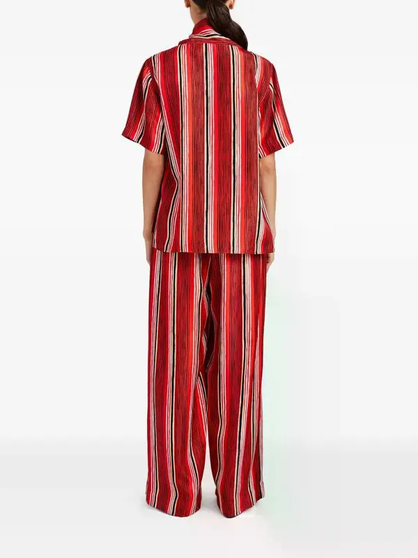 Proenza Schouler Amira Striped Blouse - Red