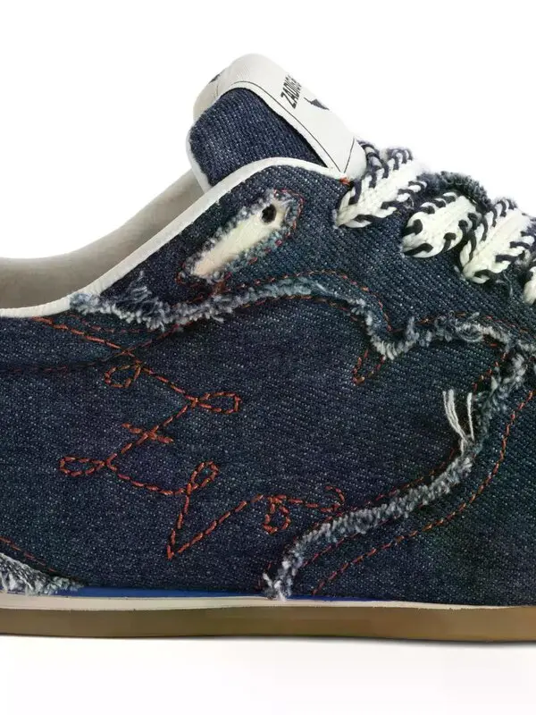 Zadig&Voltaire Dance Frayed Sneakers
