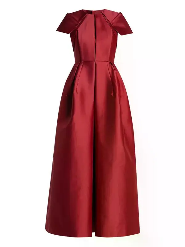 Dice Kayek Pleated Shoulder Maxi Dress