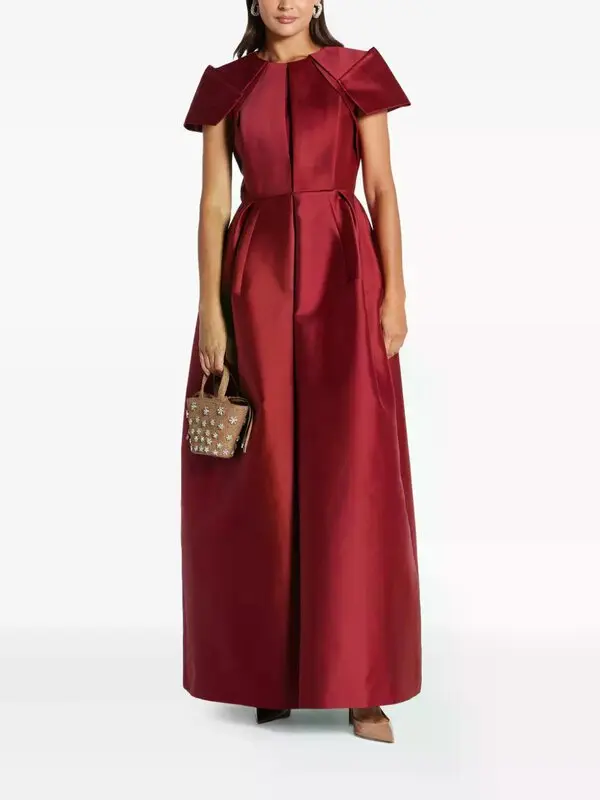 Dice Kayek Pleated Shoulder Maxi Dress