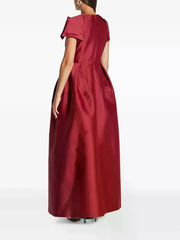 Dice Kayek Pleated Shoulder Maxi Dress