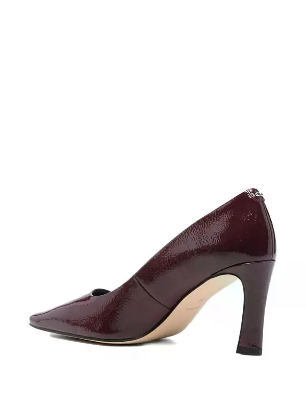 Michael Kors Darrah Pointed-toe Leather Pumps - Red