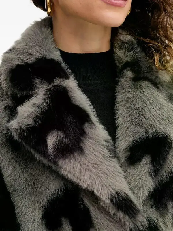 SILVIAN HEACH Leopard-print Collared Coat