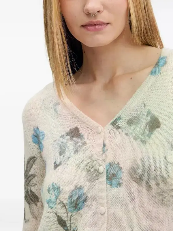 Desigual Floral Cardigan Set