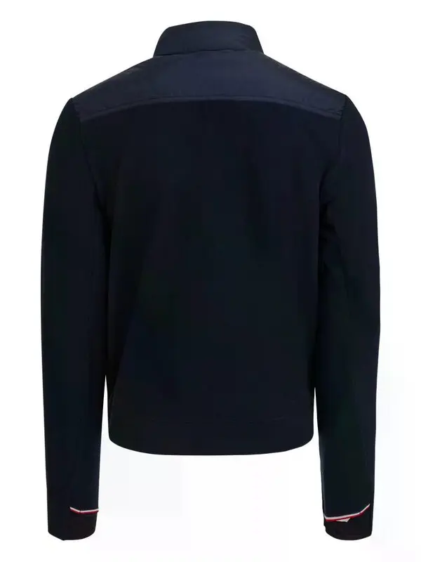 Moncler Knitted-sleeve Padded Jacket - Blue