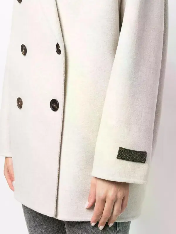 Brunello Cucinelli Double-breasted Cashmere Peacoat