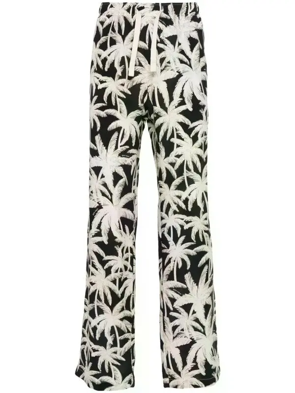 Palm Angels Palm-tree Print Trousers - Black