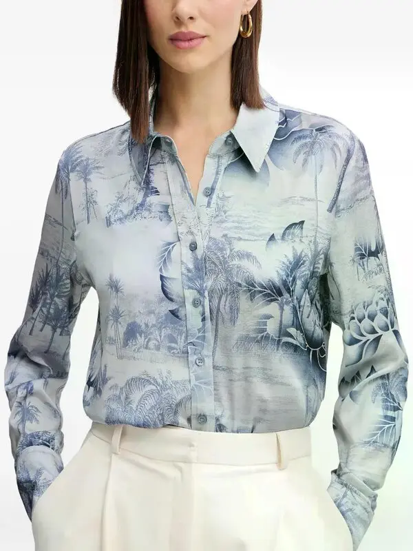 Guess Buttoned Printed Shirt
