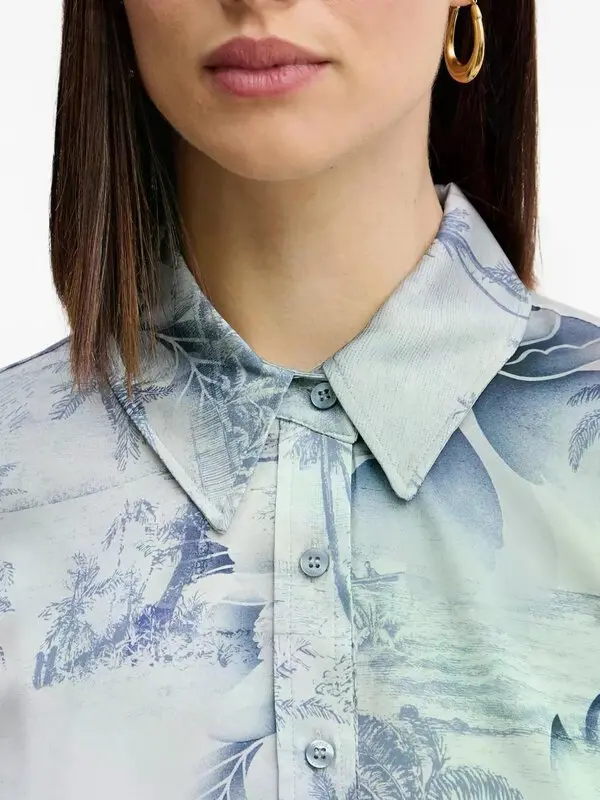 Guess Buttoned Printed Shirt