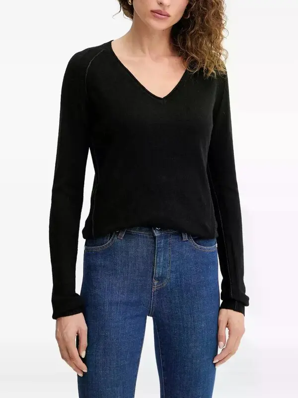 SILVIAN HEACH V-neck Long Sleeve Sweater