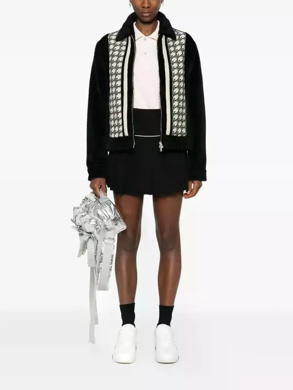 Palm Angels Monogram Pleated Mini Skirt