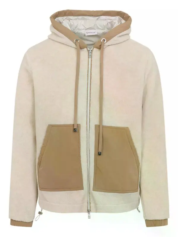 Moncler Hooded Teddy Jacket - Neutrals
