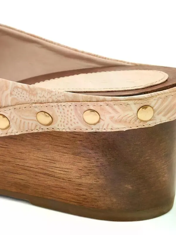 Farm Rio Floral-embossed Mules