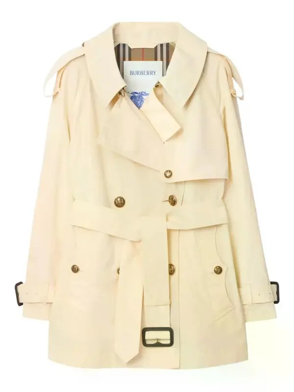 Burberry Fitzrovia Belted Double-breasted Trench Coat - Neutrals