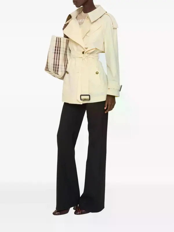 Burberry Fitzrovia Belted Double-breasted Trench Coat - Neutrals