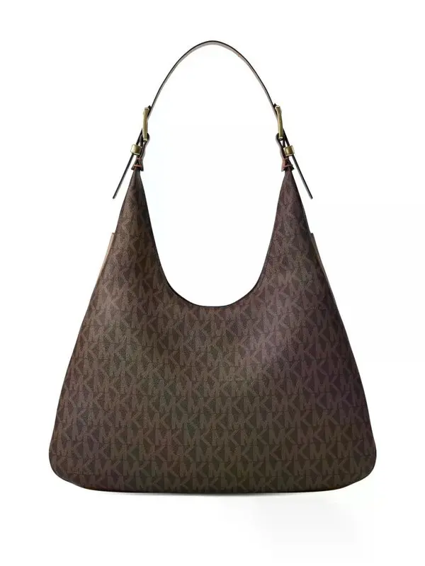 Michael Kors Monogram Hobo Shoulder Bag