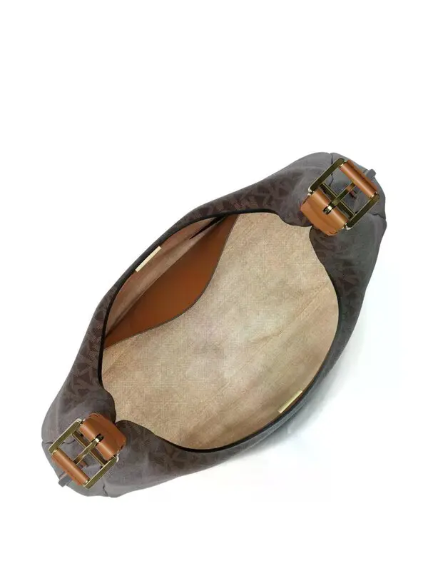 Michael Kors Monogram Hobo Shoulder Bag