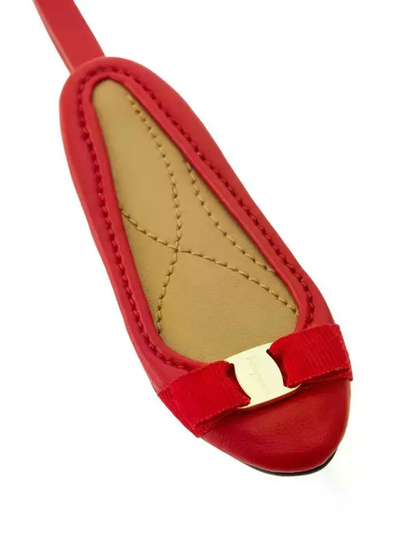FERRAGAMO Bow Varina Leather Charm