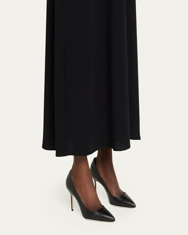 Manolo Blahnik 90mm Bb Leather Pumps - Black