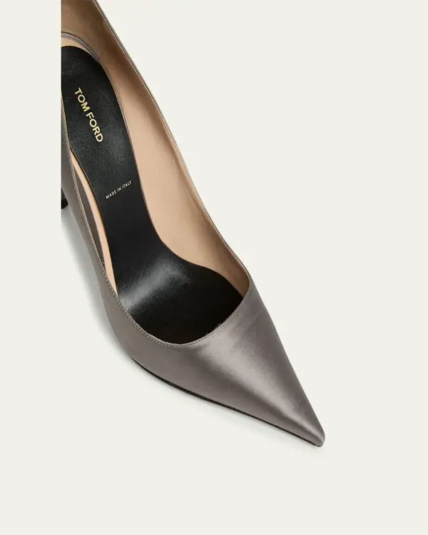 TOM FORD 85mm Betty Pointed-toe Pumps - Graphite
