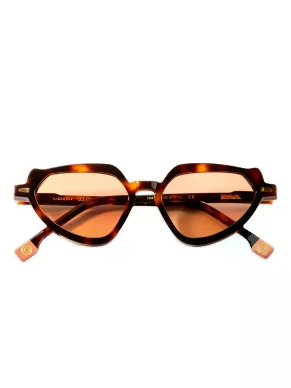 KYME Harmony Geometric-frame Sunglasses - Brown