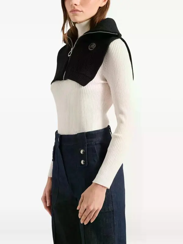 Fusalp Zip-up Ribbed Bib Scarf