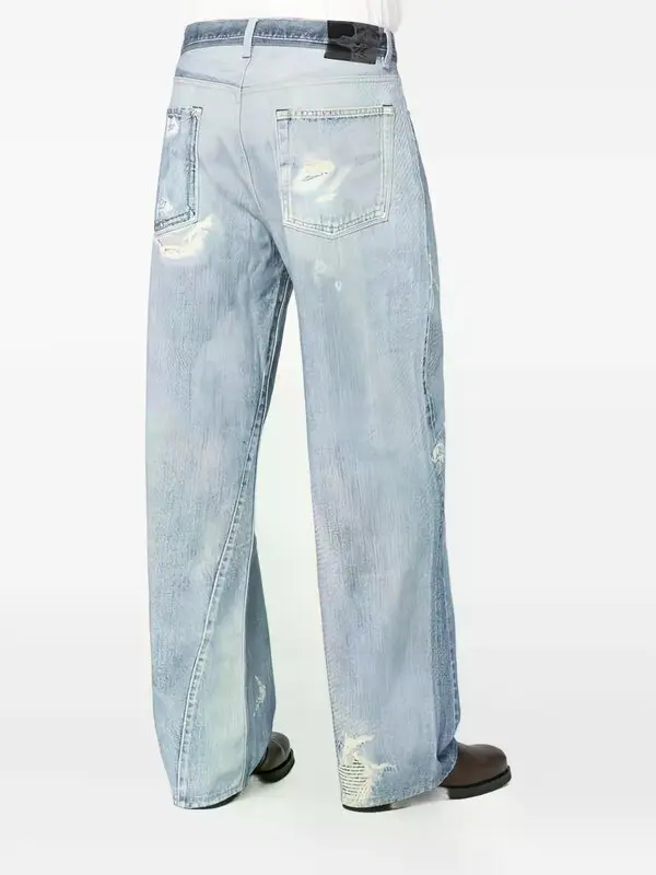 Our Legacy Distressed-effect Cotton Jeans