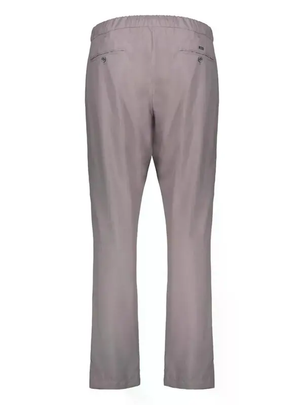 Herno Pleated Trousers With Adjustable Belt - Grey