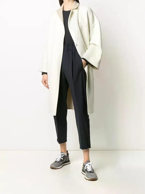Brunello Cucinelli Side Stripe Cropped Trousers