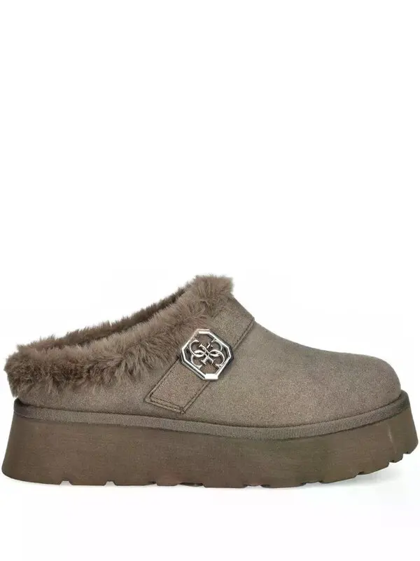 Guess Buckle-logo Mules