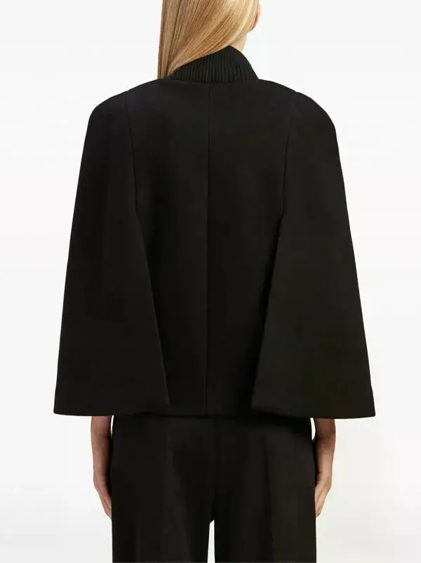 Palm Angels Palm-embroidered Zip-up Cape