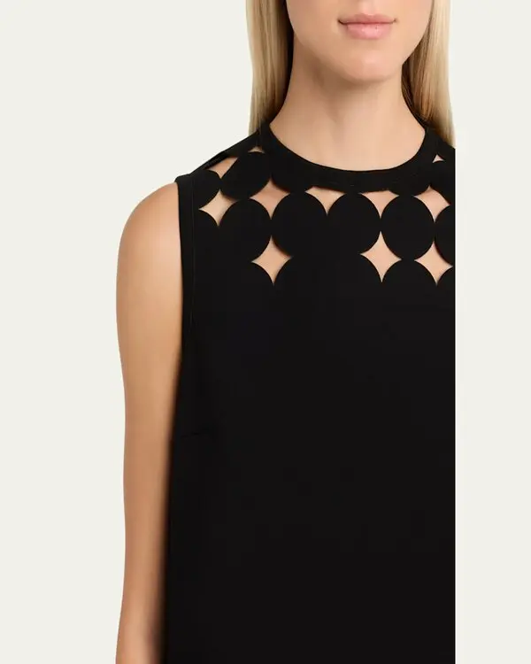 Akris Sleeveless Polka Dot Top