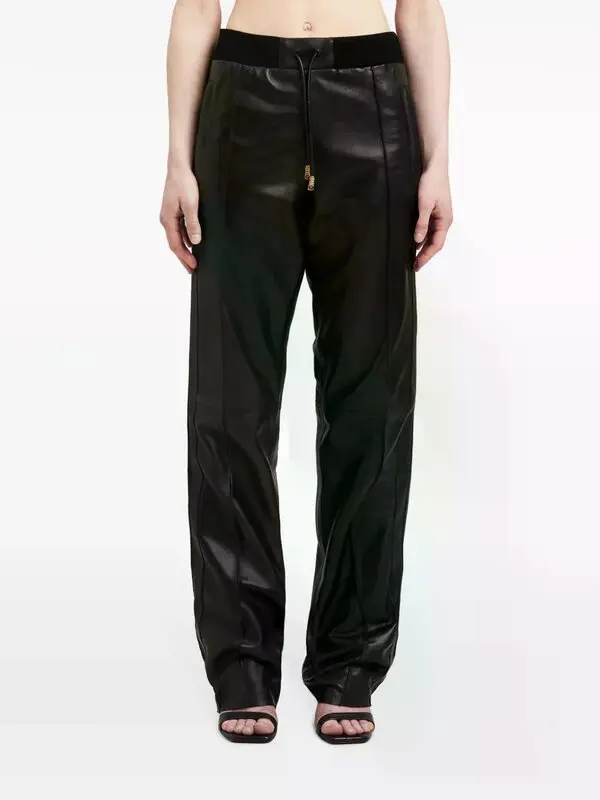 Palm Angels Logo-tape Leather Track Pants