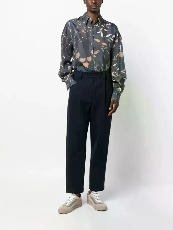 Brunello Cucinelli High-waisted Straight-leg Trousers