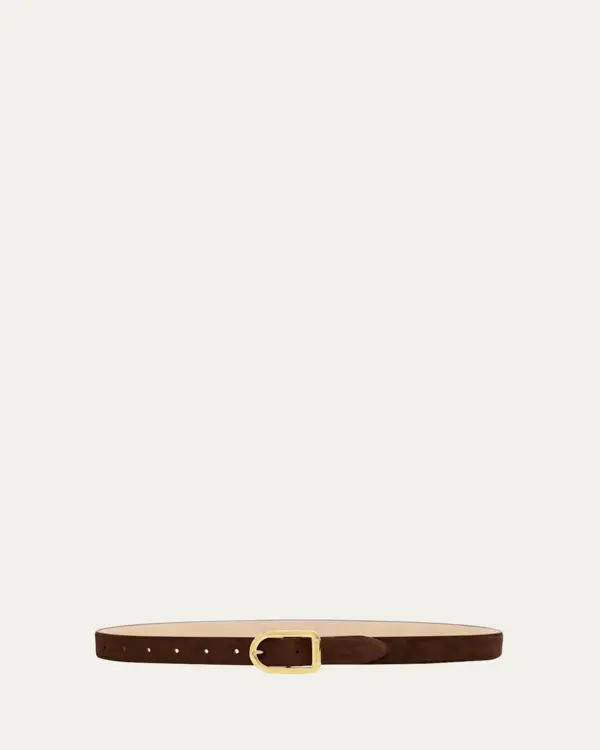 DEHANCHE Mija Suede Belt - Chocolate