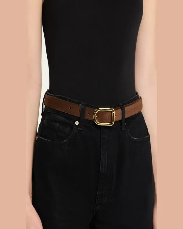 DEHANCHE Mija Suede Belt - Chocolate