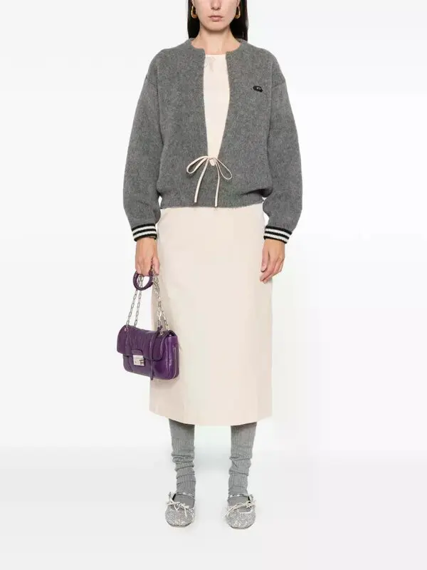 N°21 Plunging V-neck Sweater - Grey