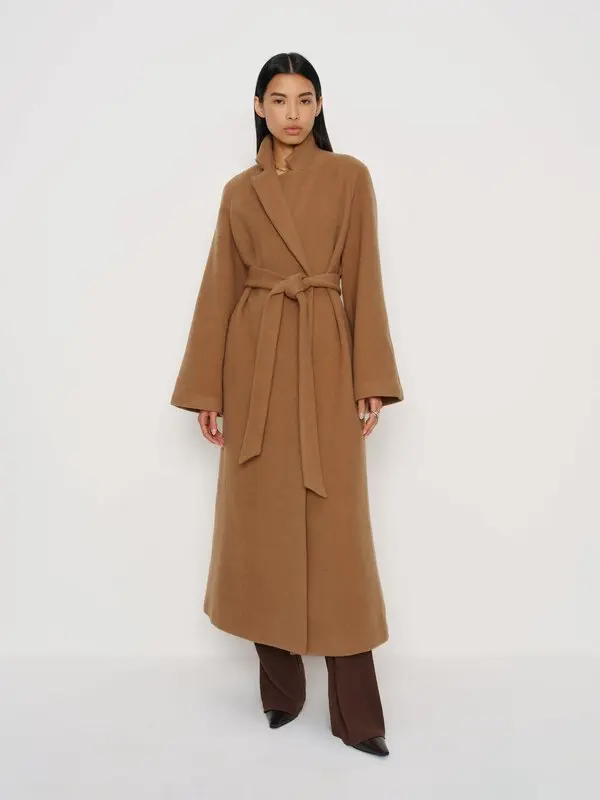 REFORMATION Tula Oversized Coat - Natural