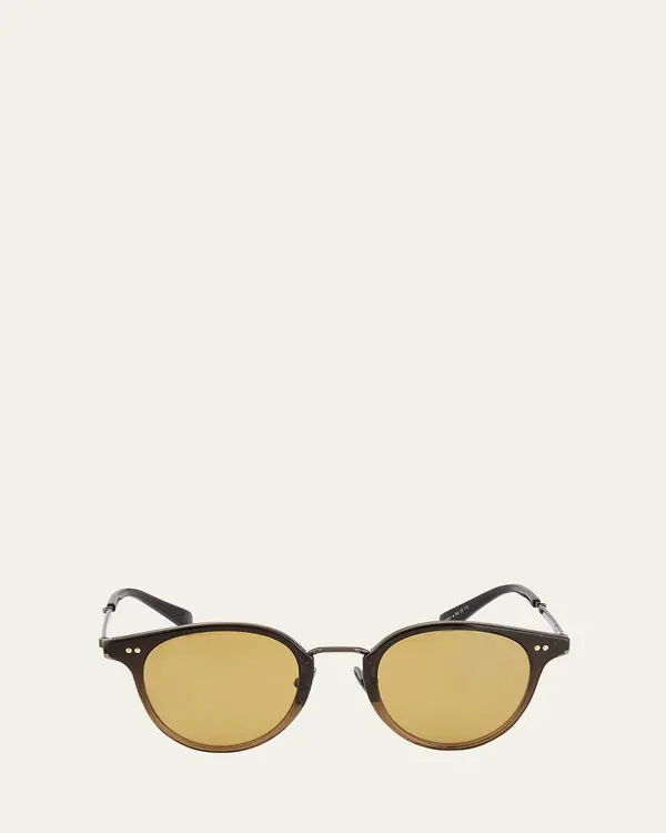 MR. LEIGHT Marmont Combo Round Sunglasses - Truffle Fade