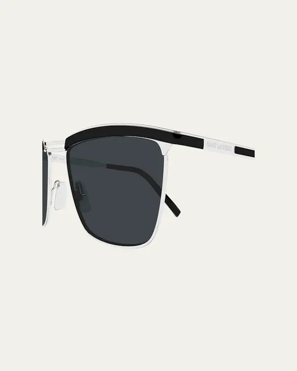 Saint Laurent Metal Aviator Sunglasses