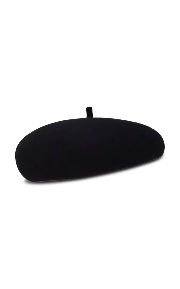 GIGI BURRIS MILLINERY Finn Structural Beret - Black