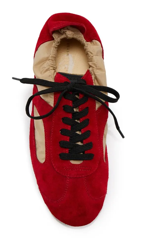 Proenza Schouler Suede-trimmed Nylon Sneakers - Red